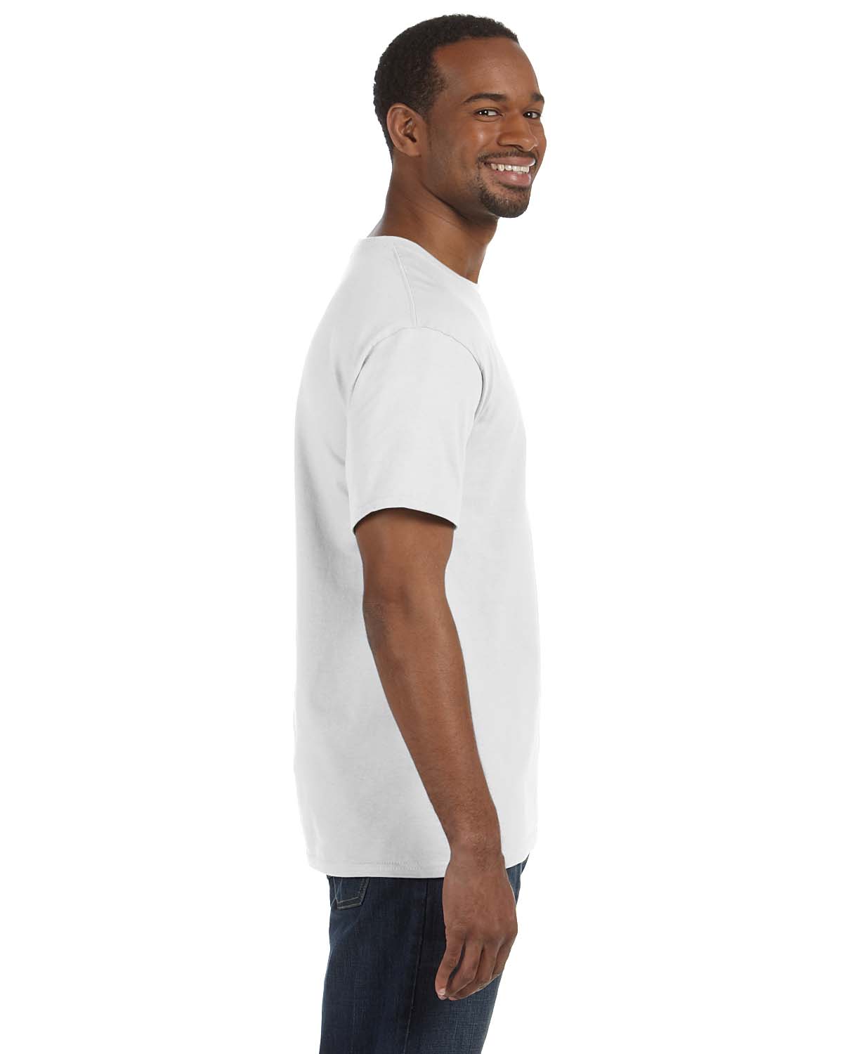 New 6 Pack Gildan Mens Short Sleeves White 100 Cotton T Shirt W G500