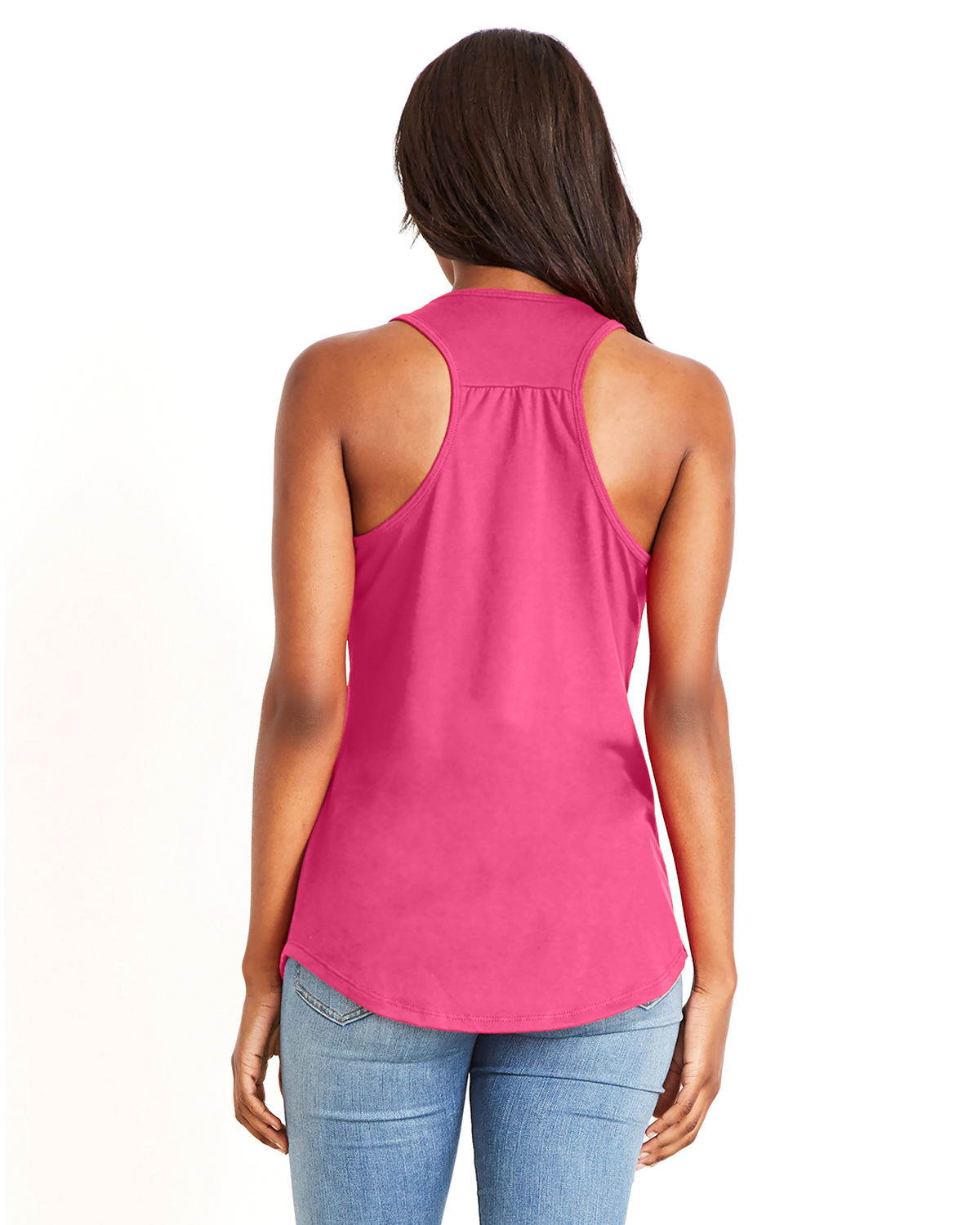 NEW Next Level Women's Gathered Racerback Tank Top N-6338 | eBay